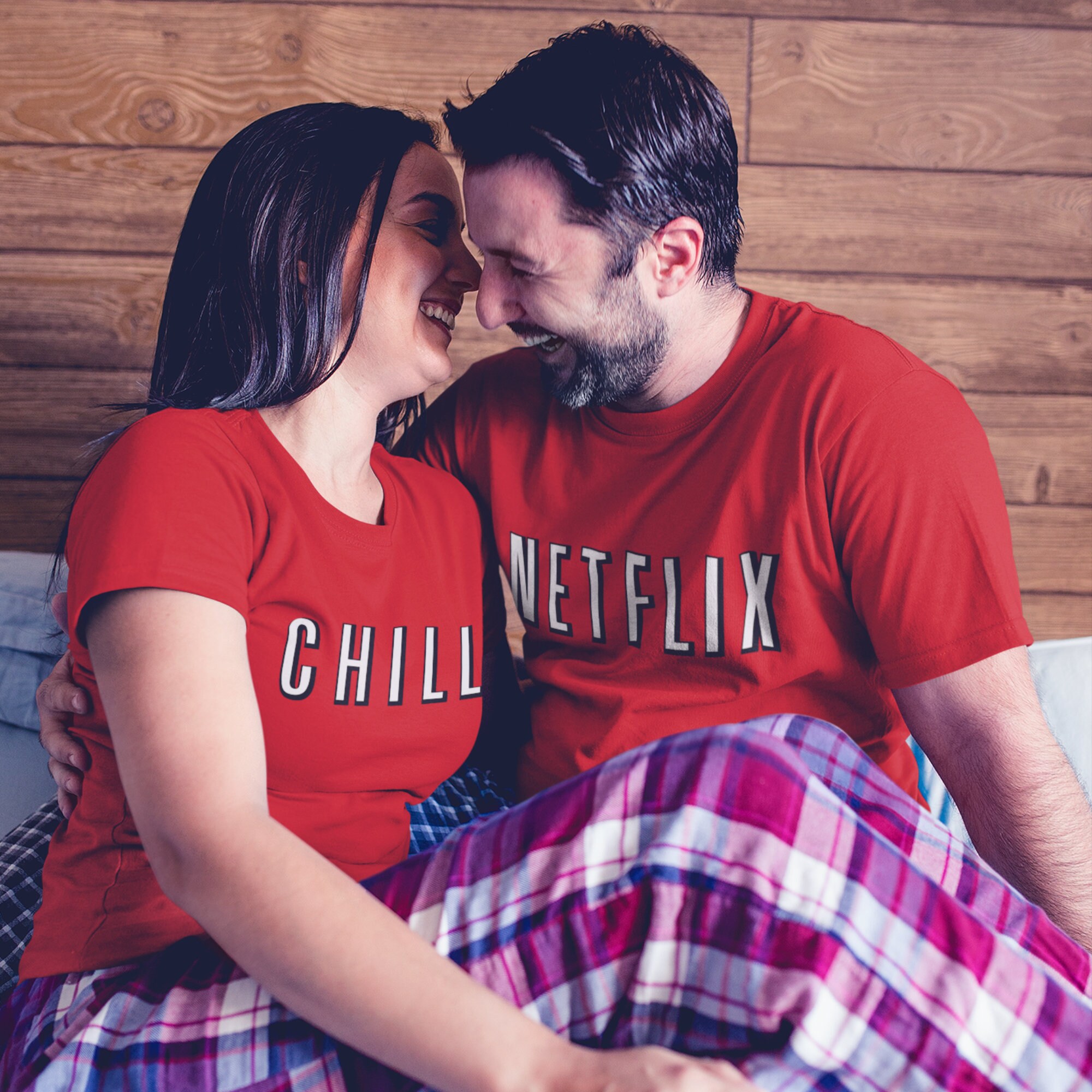 Netflix and Chill Couple Halloween Shirts/ Netflix and Chill Matching ...