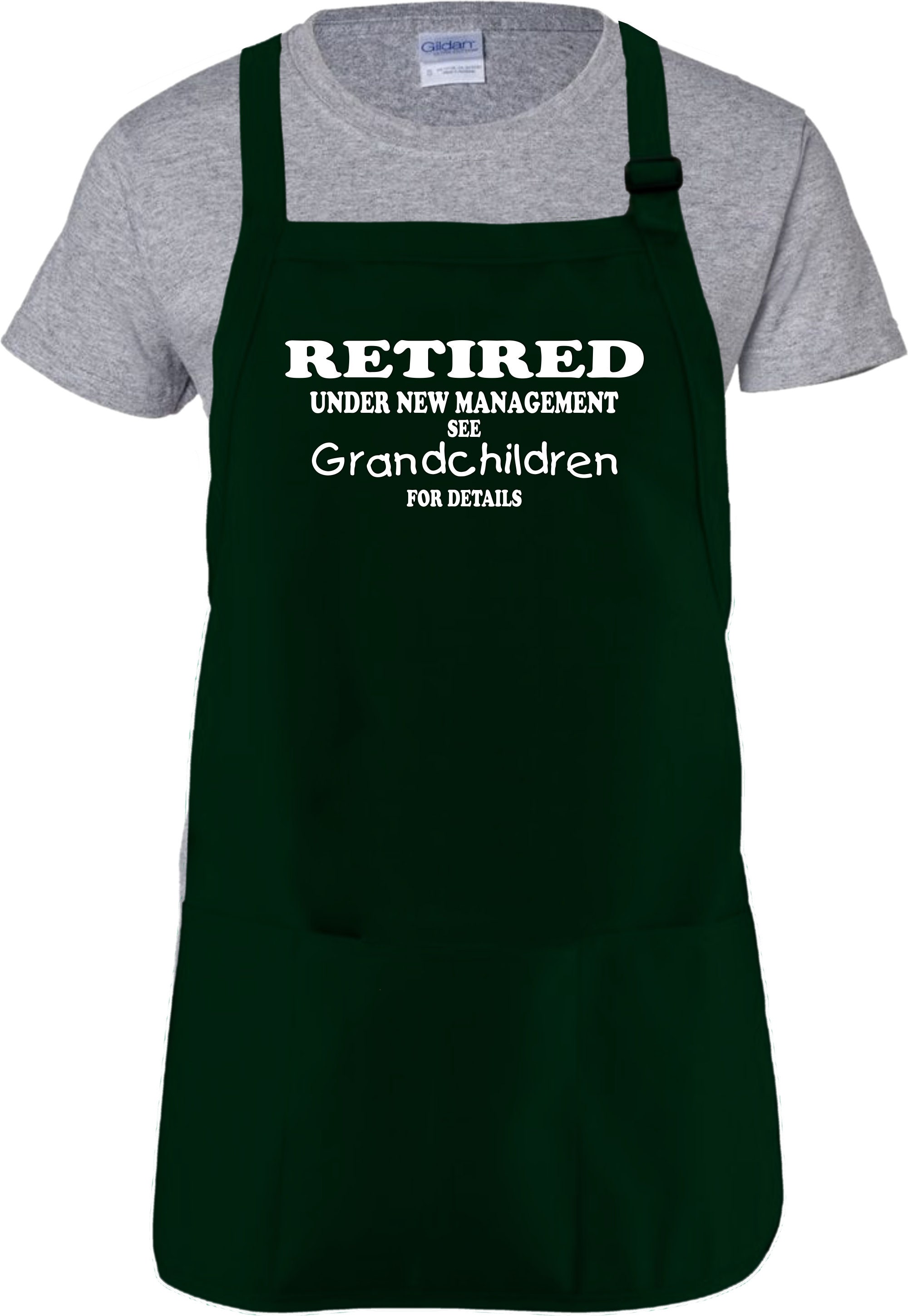 Retirement Apron Gift/ Retired Under New Management See | Etsy