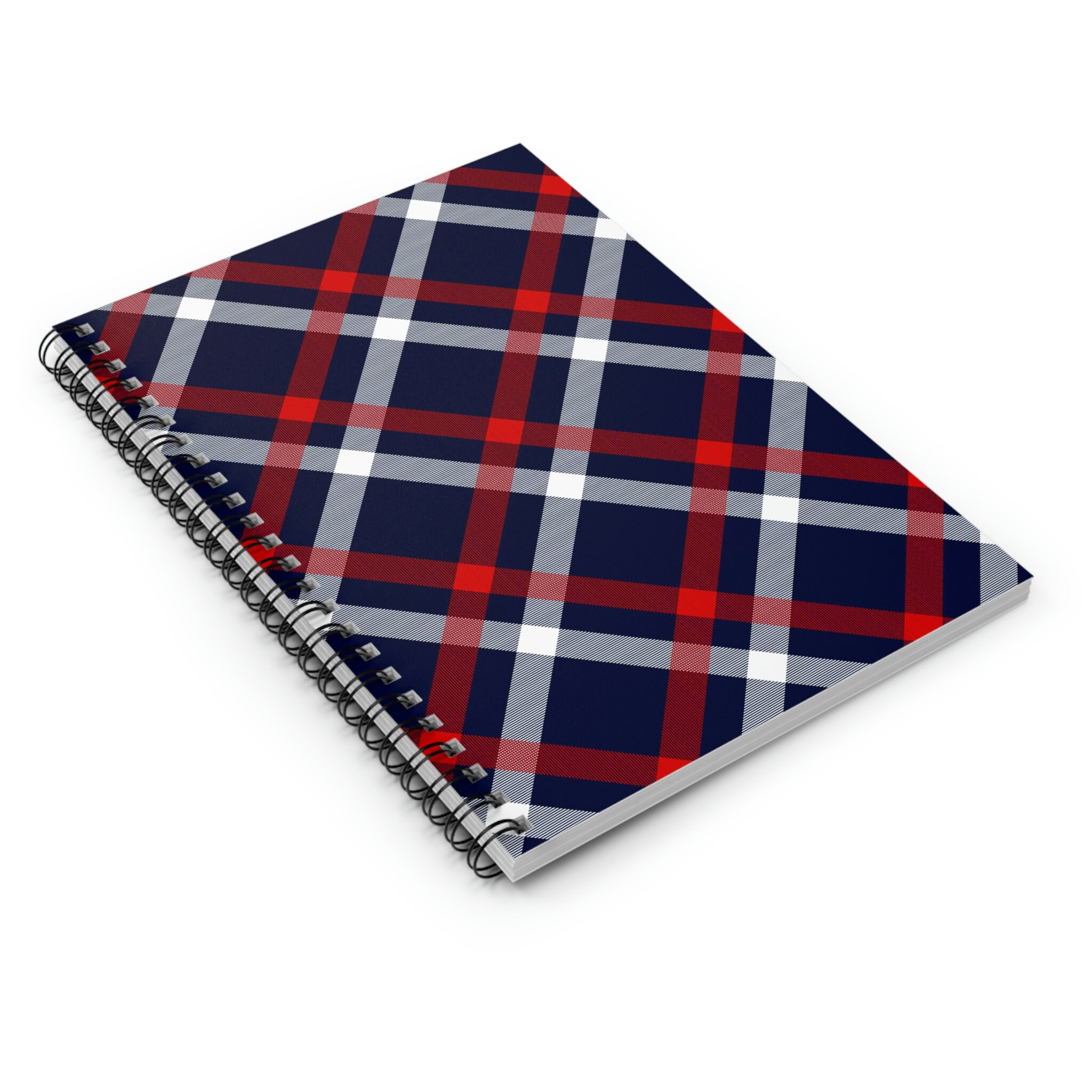 Patriotic Journal/ Red, White and Blue Plaid 4th of July Notebook ...