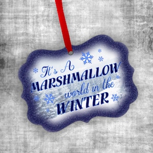 Christmas Marshmallow World Ornament/ It’s A Marshmallow World in the ...