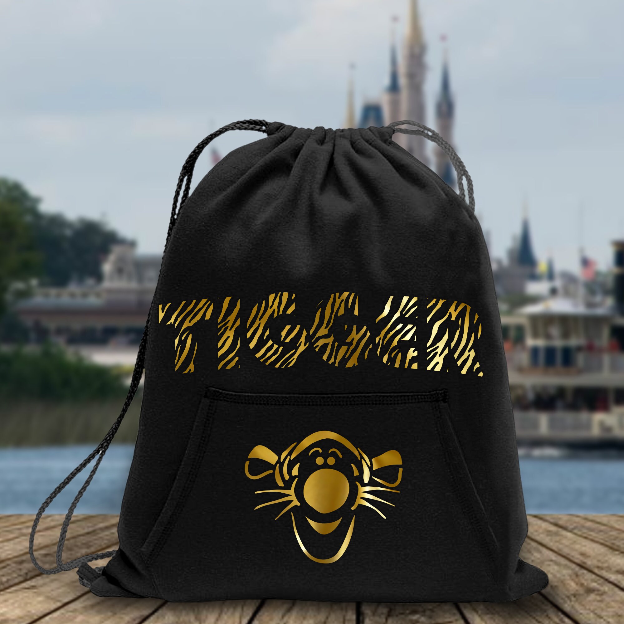 Disney Tigger Backpack/ Winnie the Pooh Gold Tigger Tote Park | Etsy