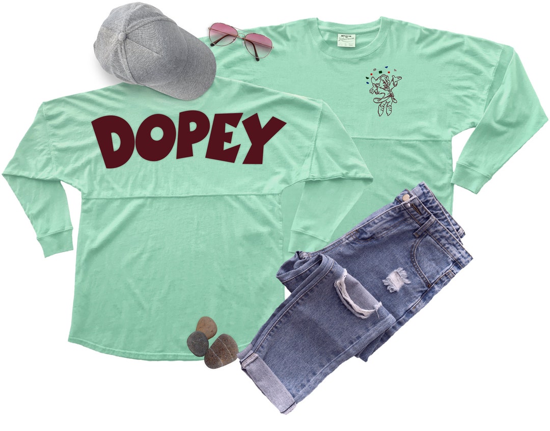 Disney Dopey Jersey/ Seven Dwarfs Dopey Spirit Shirt/ Disney Vacation ...