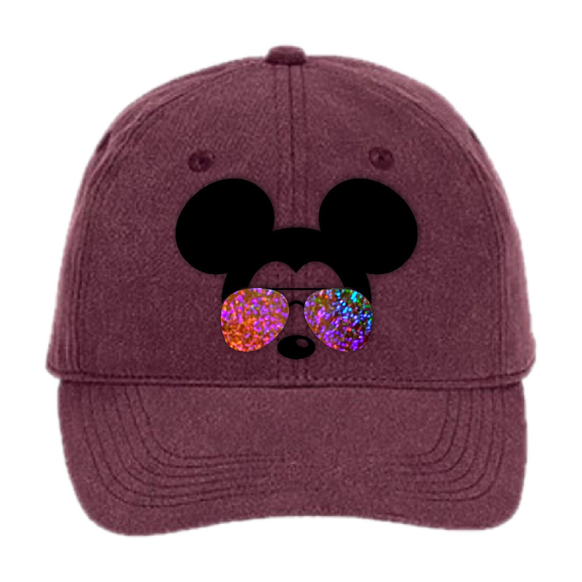 Disney Mickey Mouse Hat/ Holographic Sunglasses Mickey | Etsy