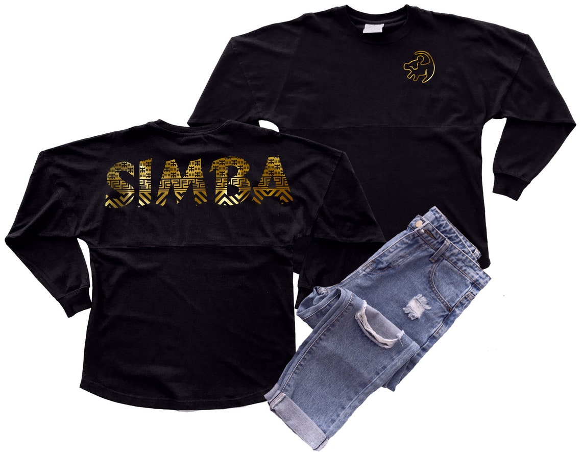 Disney Lion King Simba Jersey/ the Lion King Spirit Shirt/ Gold African ...