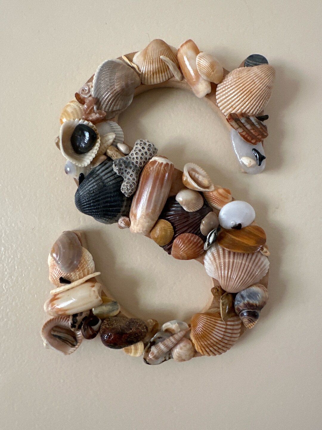 Seashell Decorated Letters, Wall Hanging, Gift, Unique Gift, Beach ...