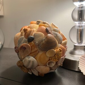 Seashell Spheres, Balls, Shell Decorations, Gifts, Beach Decor, Table ...