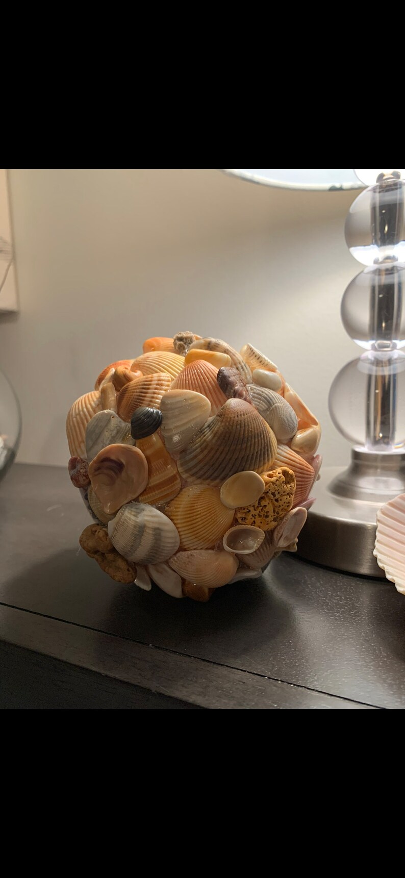 Seashell Spheres, Balls, Shell Decorations, Gifts, Beach Decor, Table ...