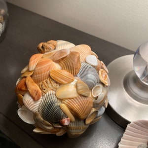 Seashell Spheres, Balls, Shell Decorations, Gifts, Beach Decor, Table ...