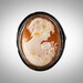 Art Deco Carved Shell Cameo Sterling Mounted Brooch - Etsy