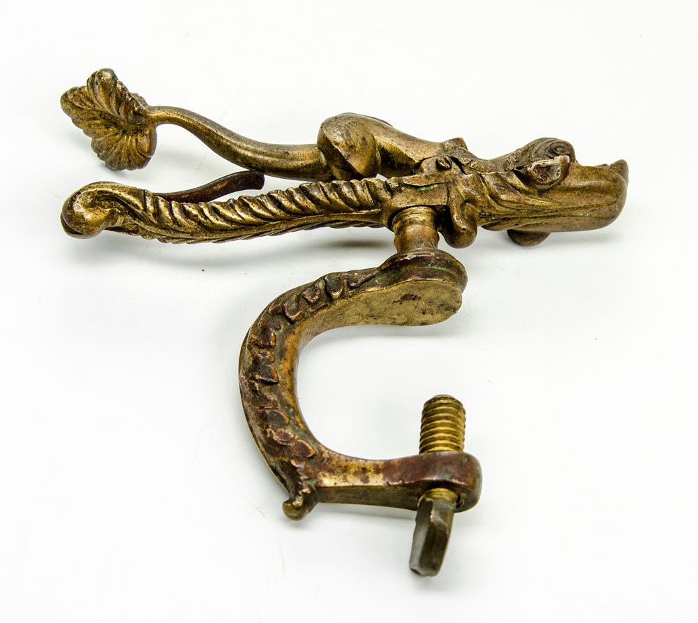 Antique Large Brass Figural Dolphin Shape Sewing Clamp - Etsy