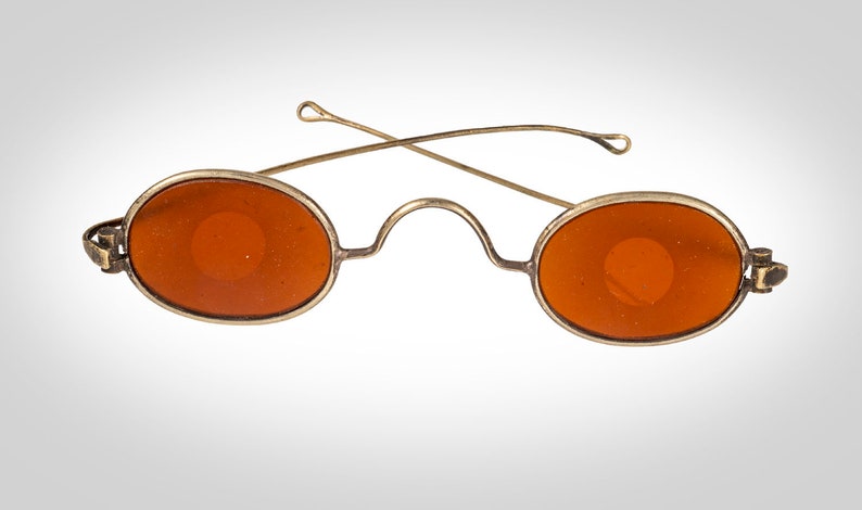 Dark Amber Lens Shooting Glasses in Case 19th Century | Etsy