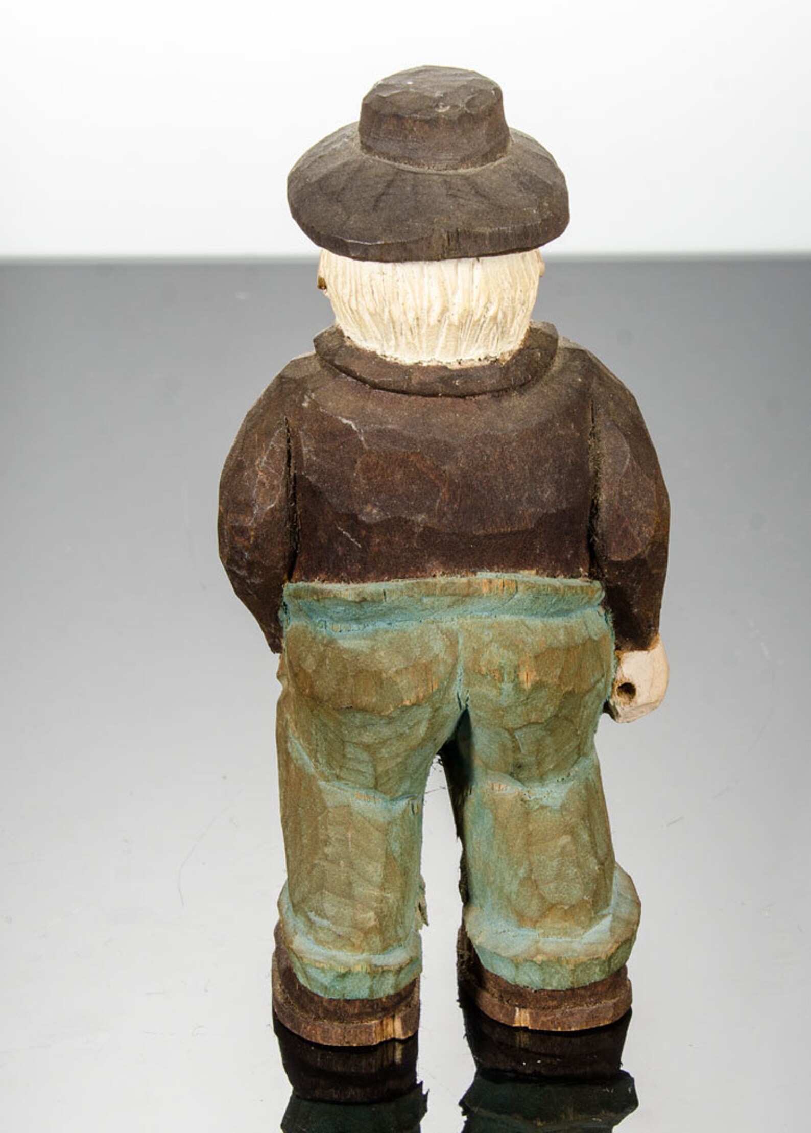 Folk Art Carved Wood Standing Man Figure 6 - Etsy