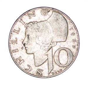 Austria 10 Schilling Coin 1957 Bn086 - Etsy