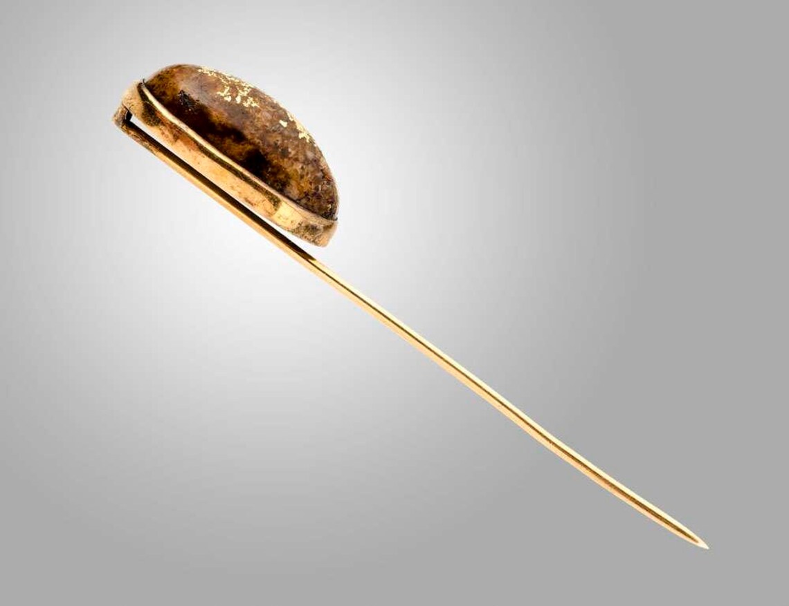 Antique Gold in Quartz Stick Pin Gold Rush Souvenir - Etsy