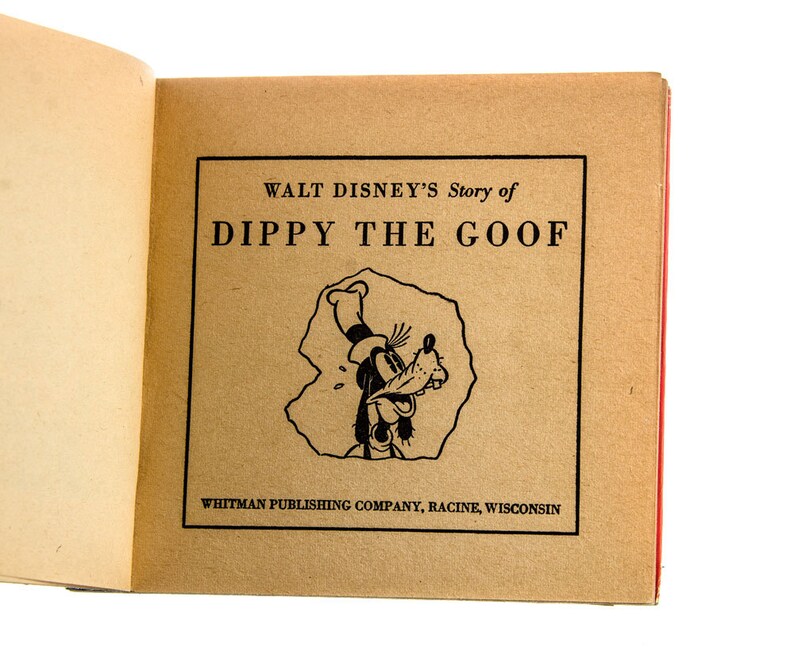 VF Walt Disney Story of Dippy the Goof 1938 Whitman - Etsy