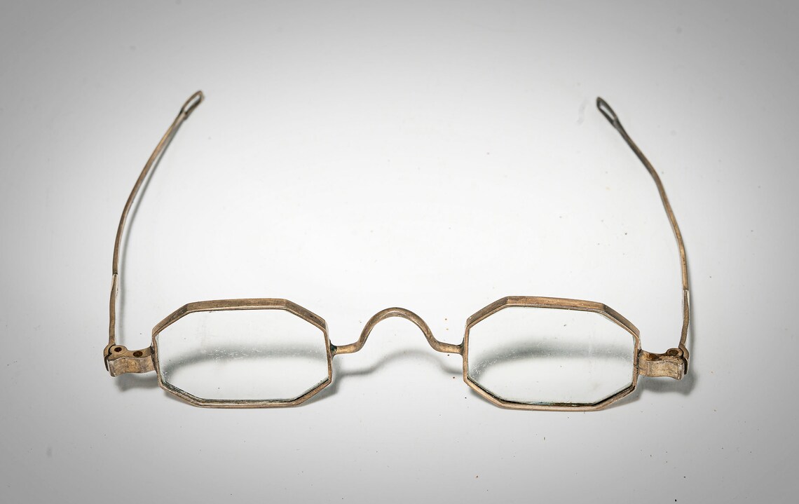 F & Co Coin Silver Eyeglasses Spectacles From Pre Civil War | Etsy