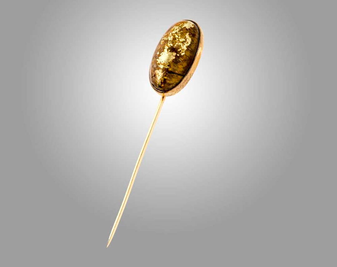Antique Gold in Quartz Stick Pin Gold Rush Souvenir - Etsy