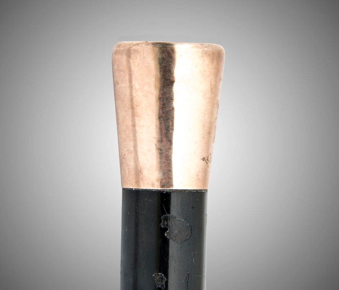 London 9k Solid Gold & Ebony Cane Jonathan Howell - Etsy