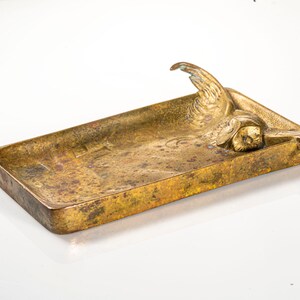 Antique Bronze Owl & Moon Pin Tray - Etsy