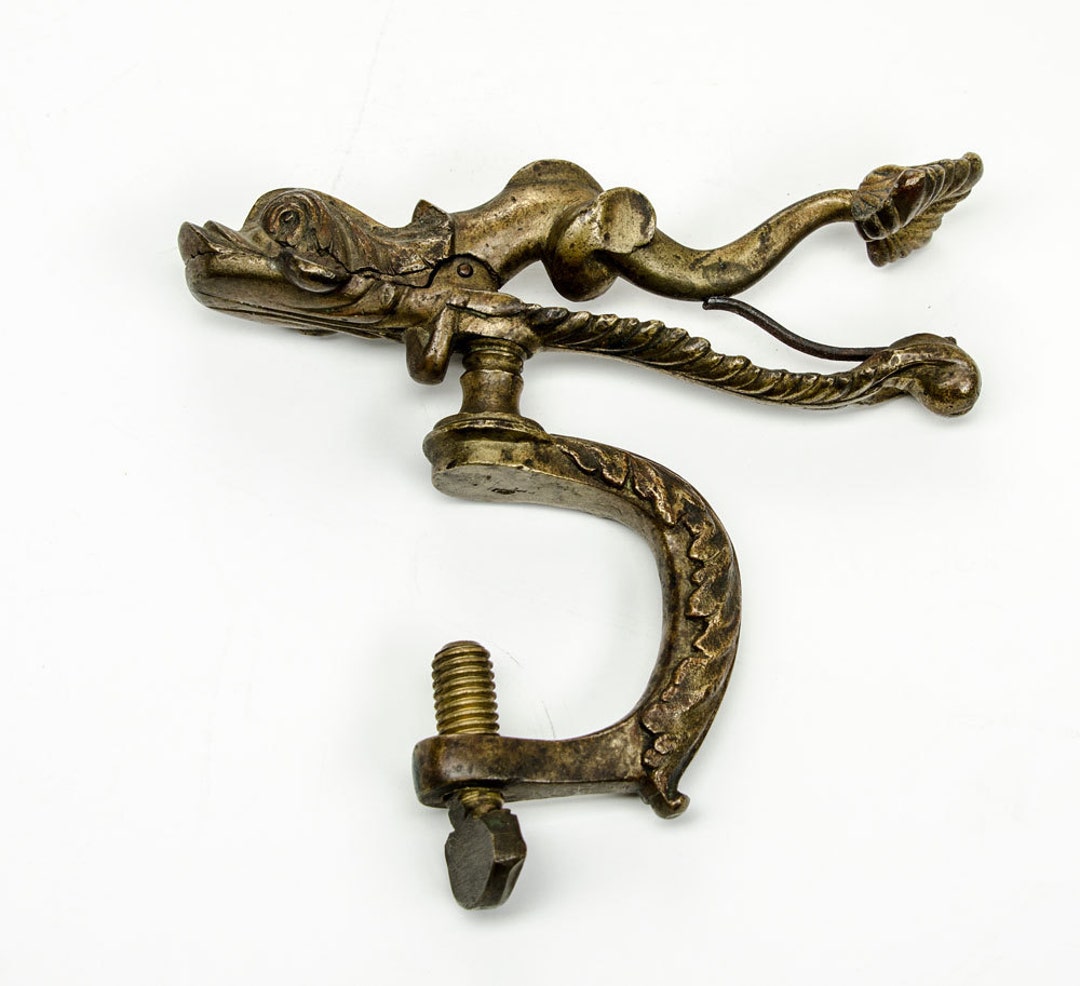 Antique Large Brass Figural Dolphin Shape Sewing Clamp - Etsy