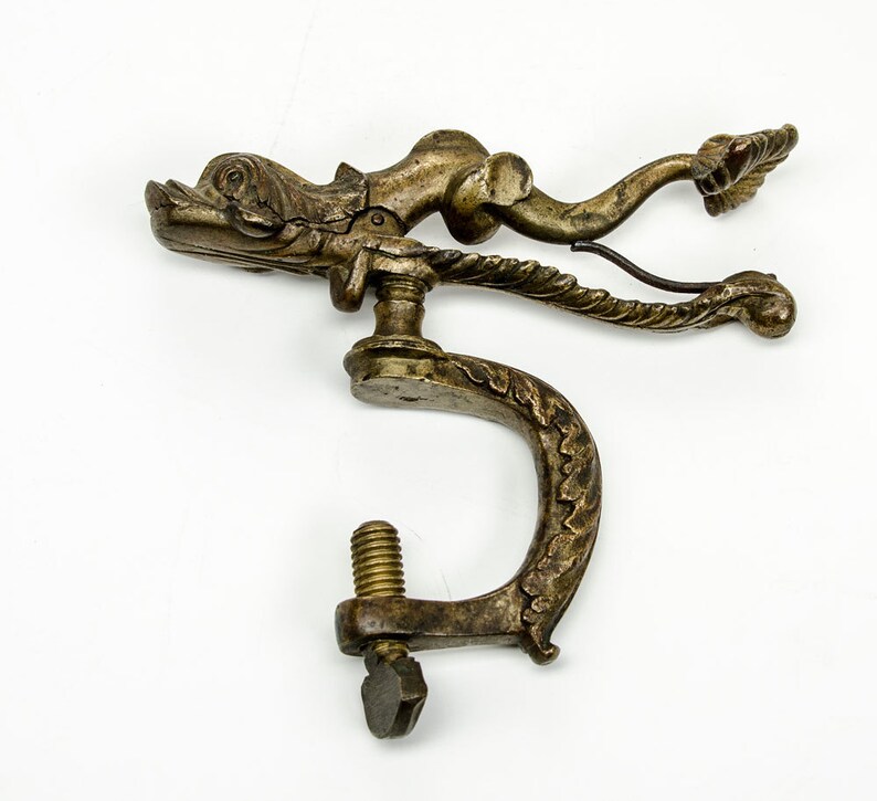 Antique Large Brass Figural Dolphin Shape Sewing Clamp - Etsy