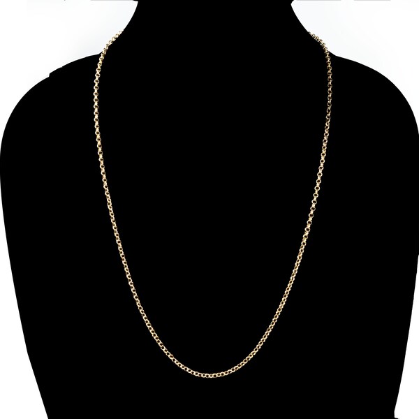 Antique Solid Gold Victorian Chain Necklace - Etsy