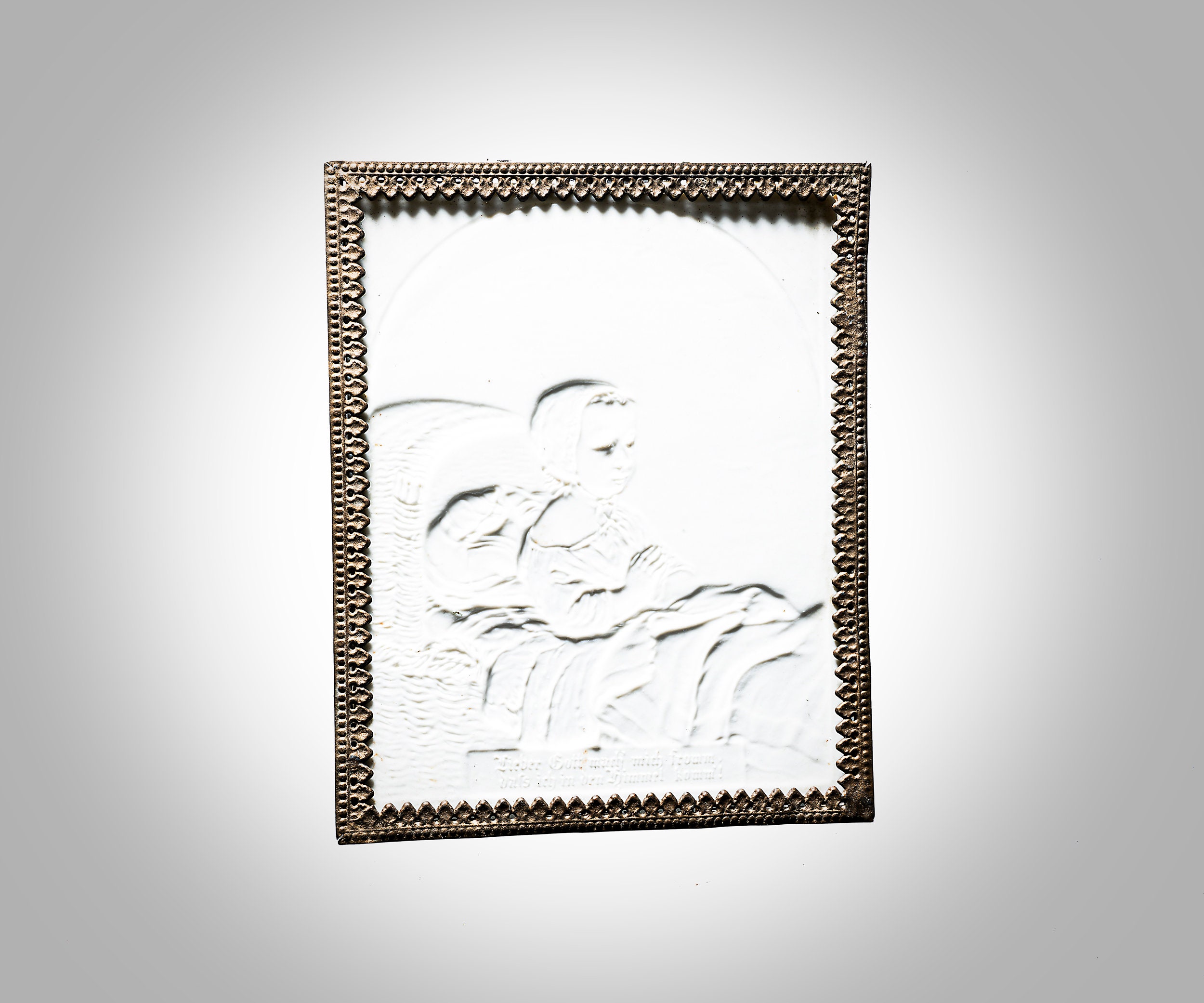 Antique Lithophane Panel With Child in Bed KPM418 - Etsy