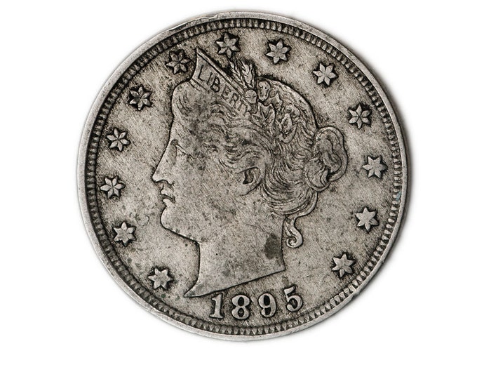 V Nickle 1895 American 5 Cent Bn047 - Etsy