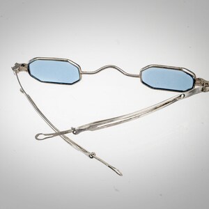 Coin Silver Sliding Temple Eyeglasses Spectacles Sunglasses Early 19th ...