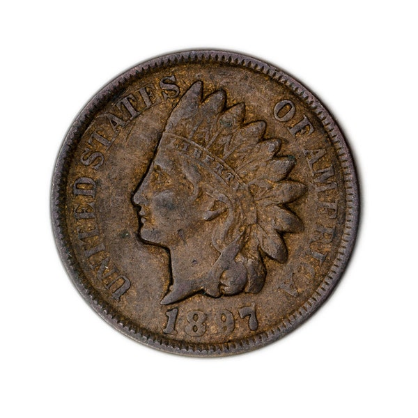 1897 Indian Head Penny - Etsy