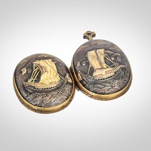 Japanese Meiji Era Shakudo Locket - Etsy