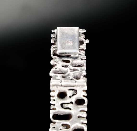 835 silver modernist sterling bracelet - Gem
