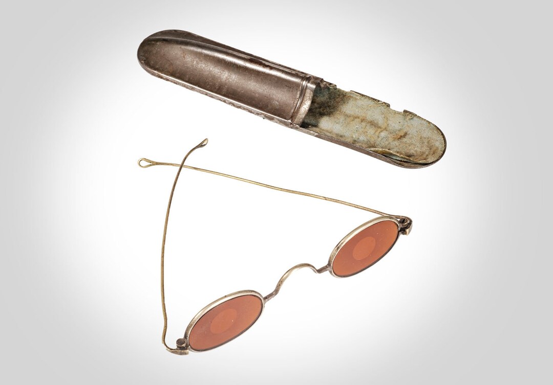 Dark Amber Lens Shooting Glasses in Case 19th Century - Etsy