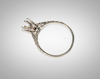 Solitaire Ring Mount - Etsy