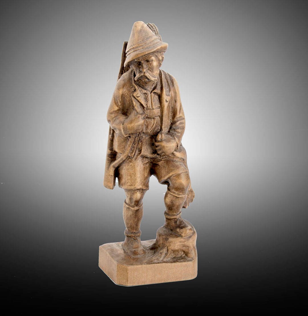 Anri Carved Wood Italian Hunter W/gun and Rabbit 8 1/4" - Etsy