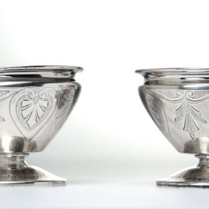George Sharp Phila Coin Silver Pair of Salts - Etsy