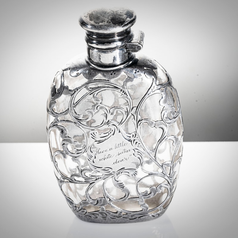 Silver Flask - Etsy