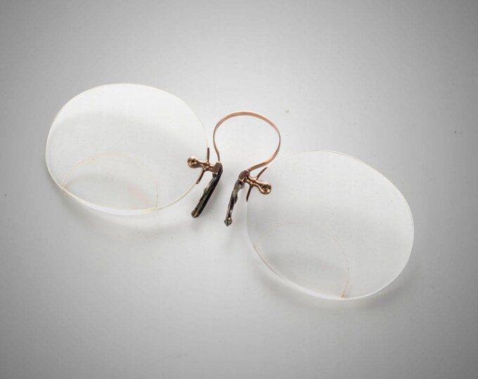 Pince Nez Eyeglasses 14k Gold W/hard Case - Etsy