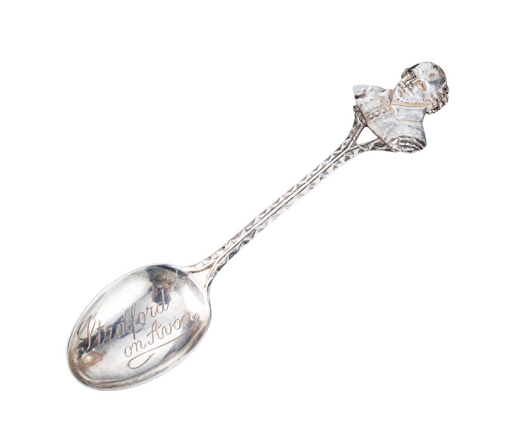 Antique Sterling Shakespeare Stratford on Avon Souvenir Spoon - Etsy