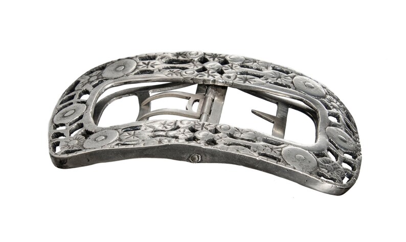 18th Century Large Silver Buckle - Etsy