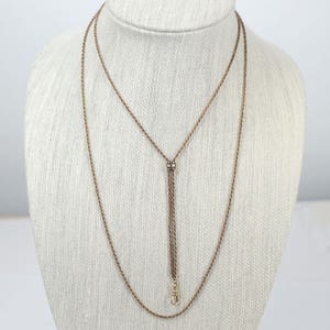 Victorian 10k Slide & Chain With Opals and Pearls - Etsy