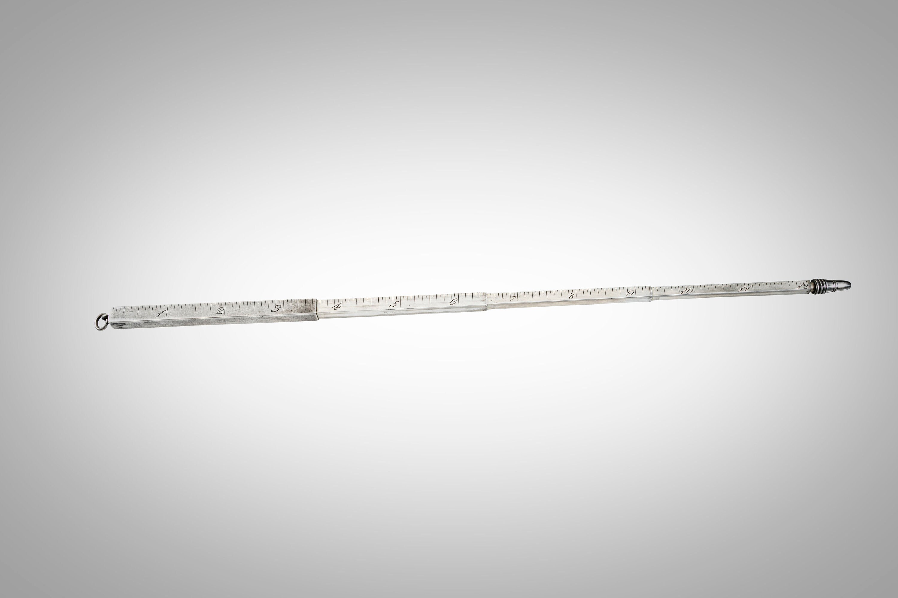 Sterling 12" Ruler Telescoping Mechanical Pencil for Chatelaine 1897 ...