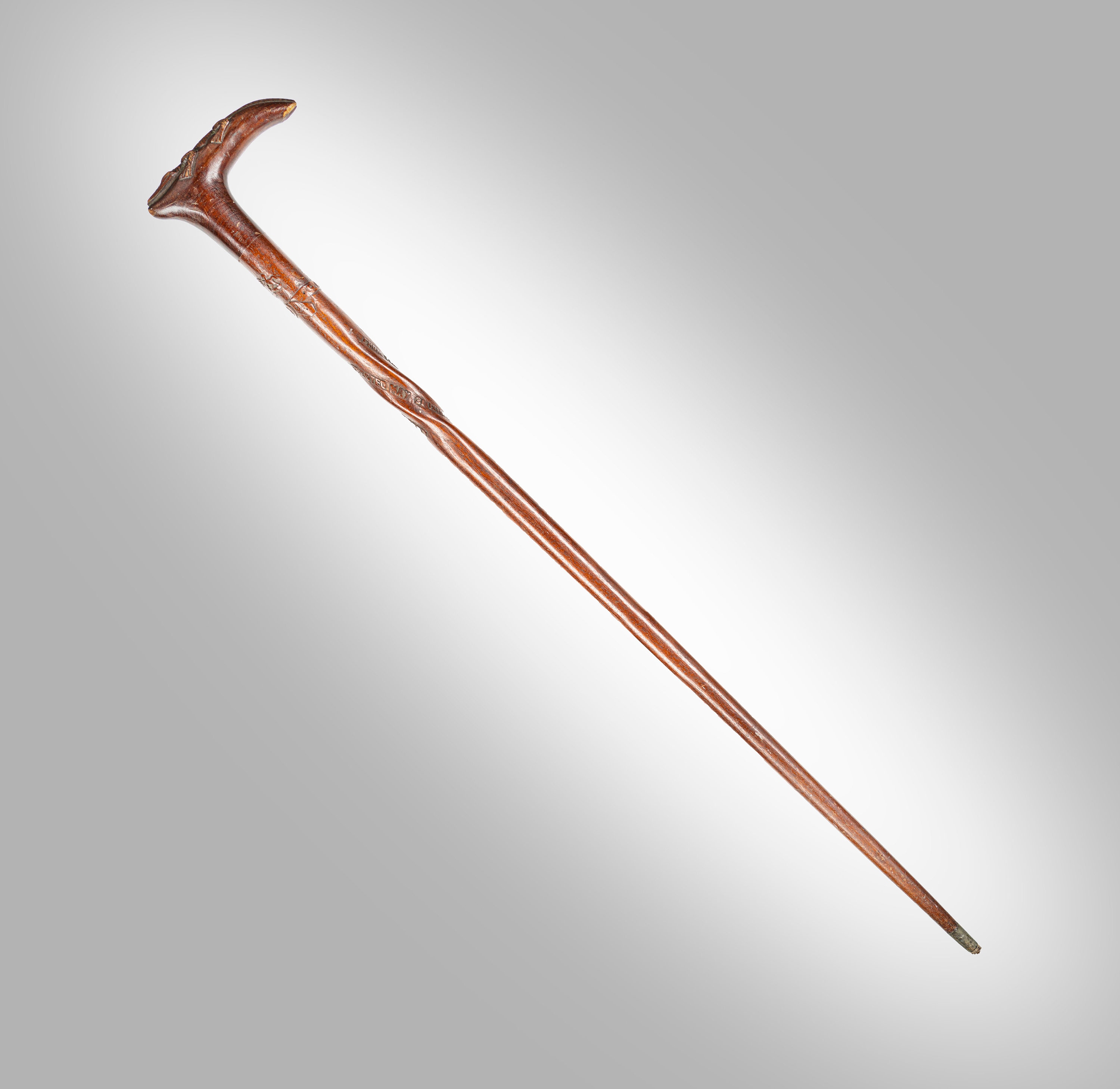 Art & Collectibles Art Objects Snake cane hand carved from Pennsylvania ...