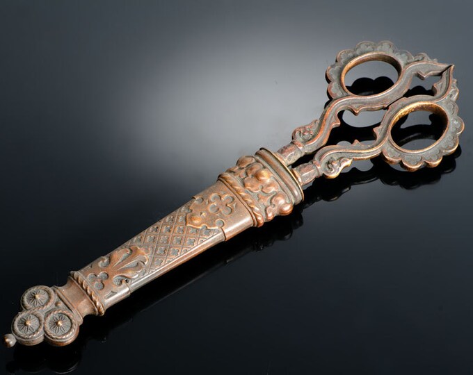 Germany Ornate Bronze Sheathed Scissors - Etsy