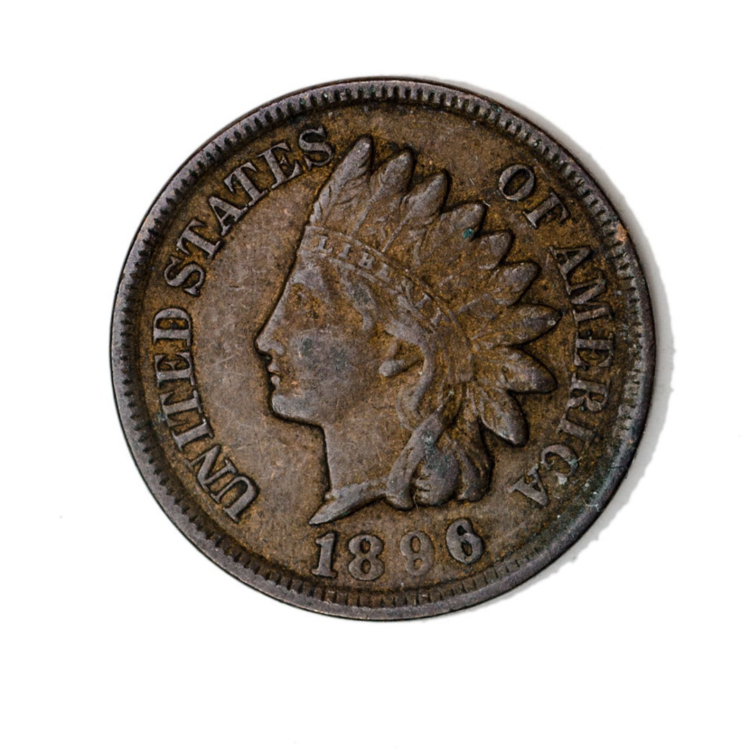 Indian Head Cent Penny 1896 Bn008 - Etsy