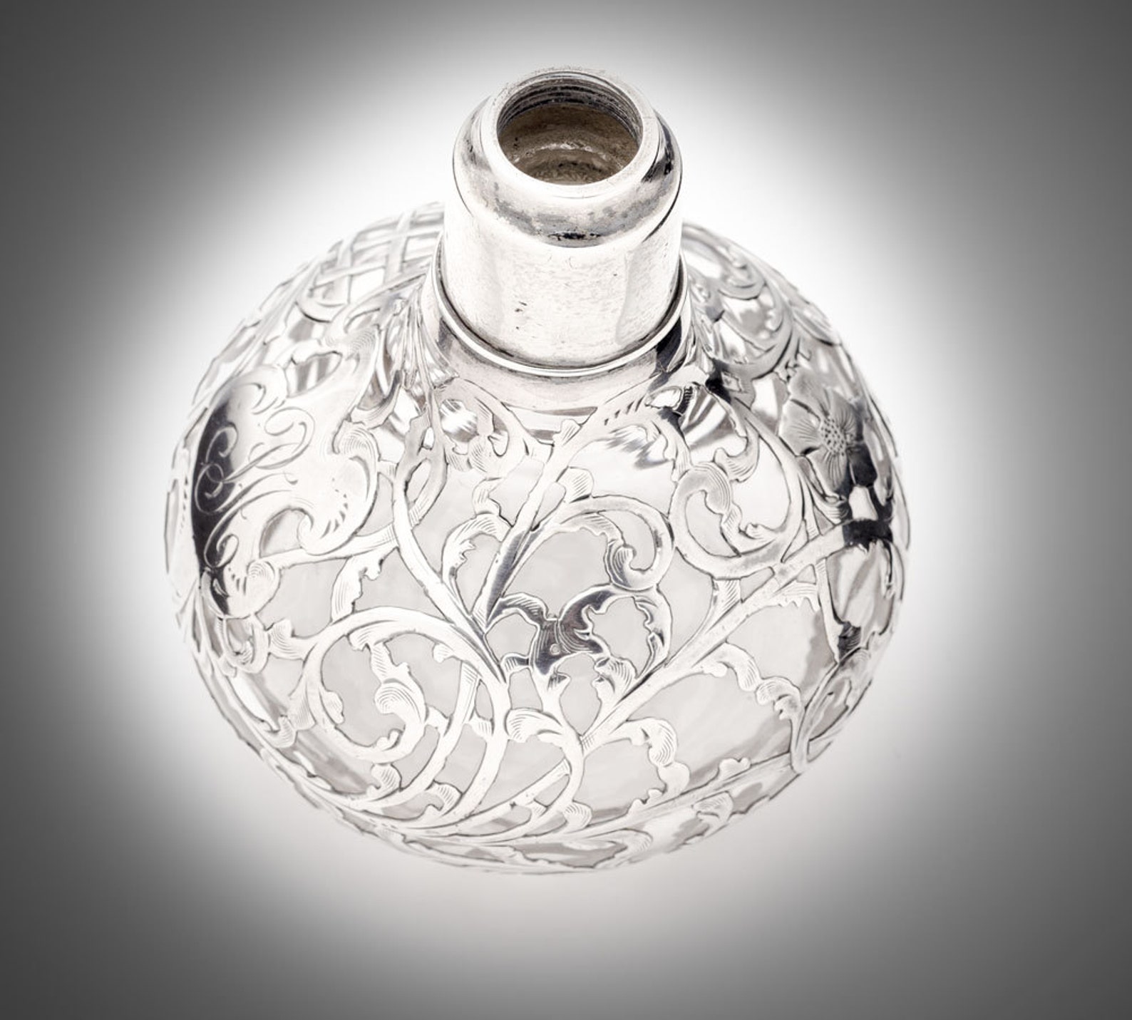 Sterling Overlay Perfume Bottle Minus Atomizer - Etsy