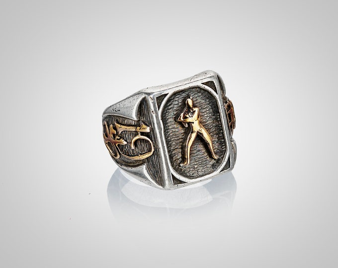 14k & Sterling 1940 Baseball Championship Ring - Etsy