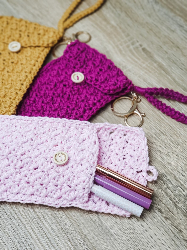 CROCHET PATTERN - Crochet Phone Case - Wristlet - Boho - Keychain ...