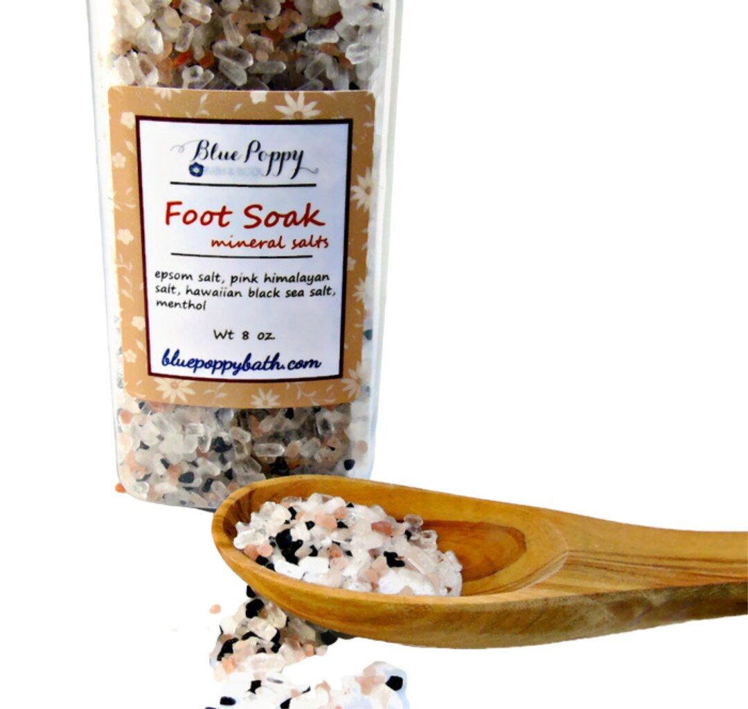 Foot Soak, Mineral Salts With Menthol, for Tired Feet, Pedicure ...