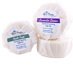 Solid Dish Washing Soap Round, Eco Friendly - Etsy